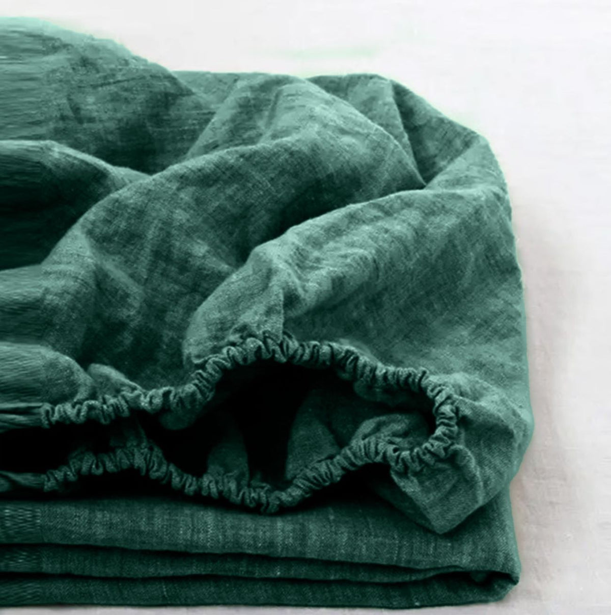 100% French Linen Sheets – Olive Threads