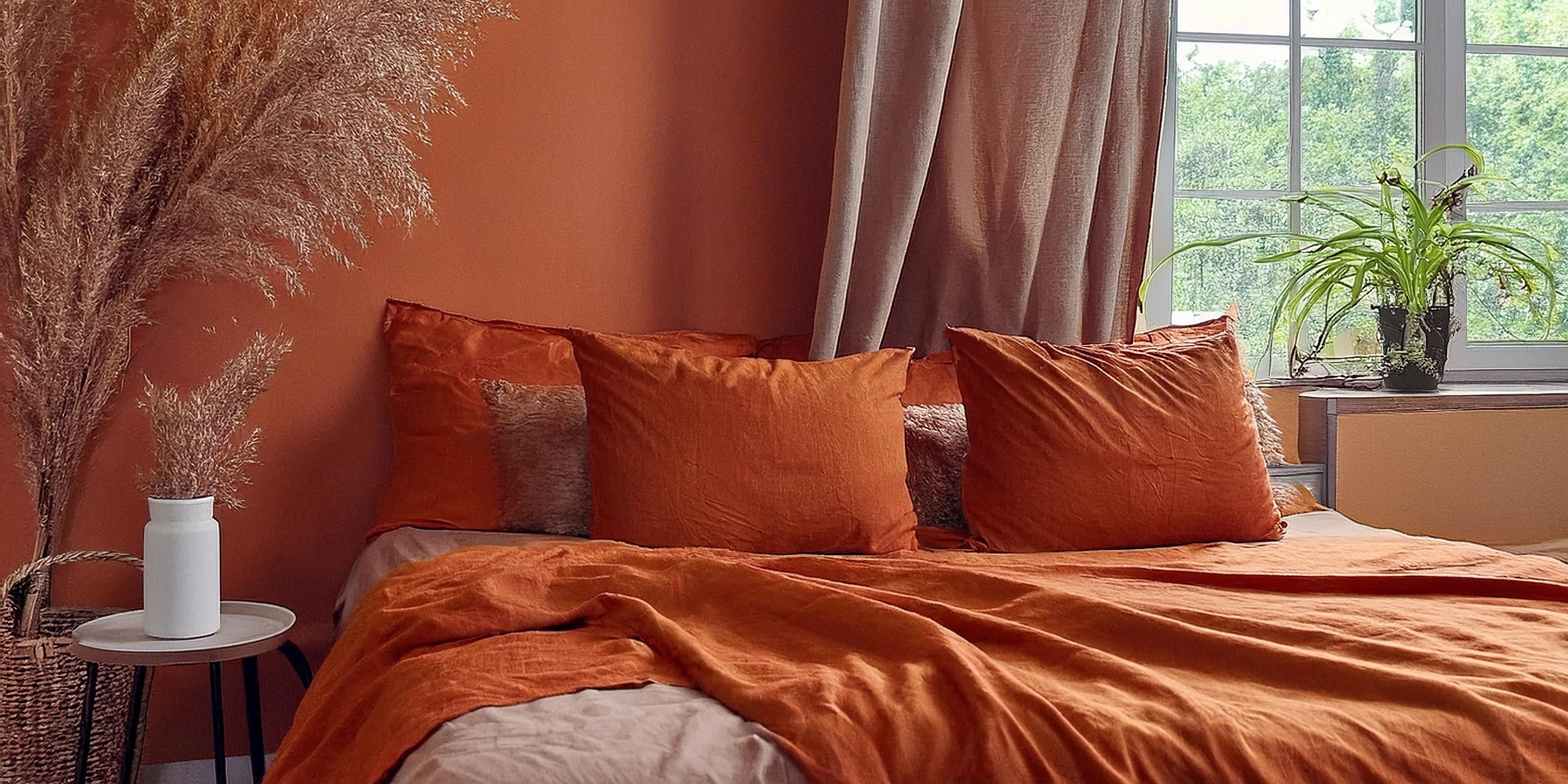 100% French Linen Sheets – Olive Threads