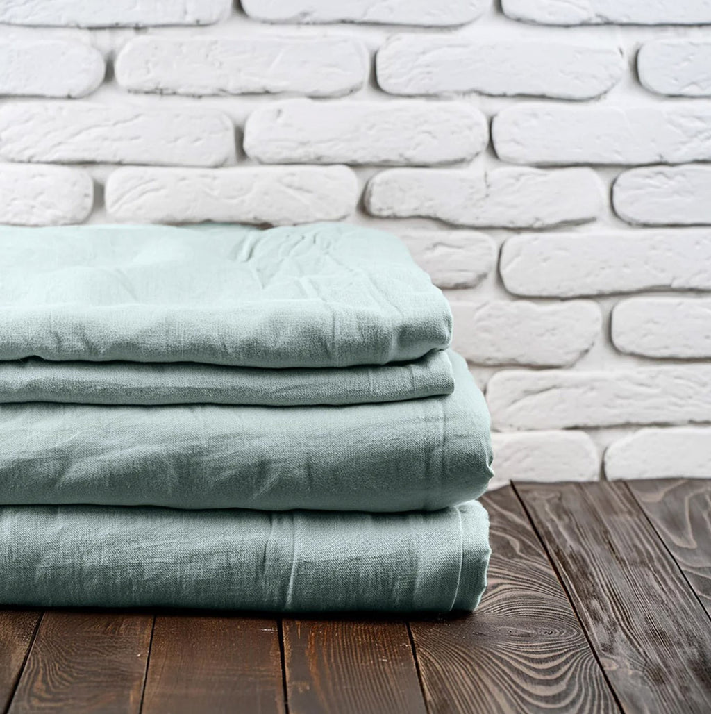Premium French Linen Sheet Sets – Olive Threads