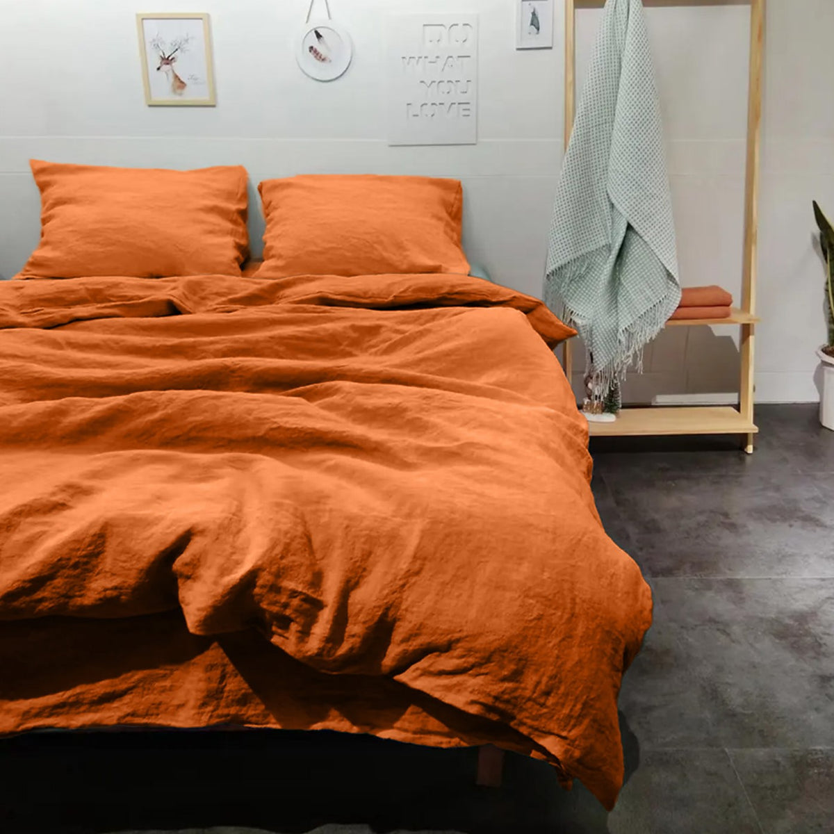 Luxury French Linen Sheets – Olive Threads